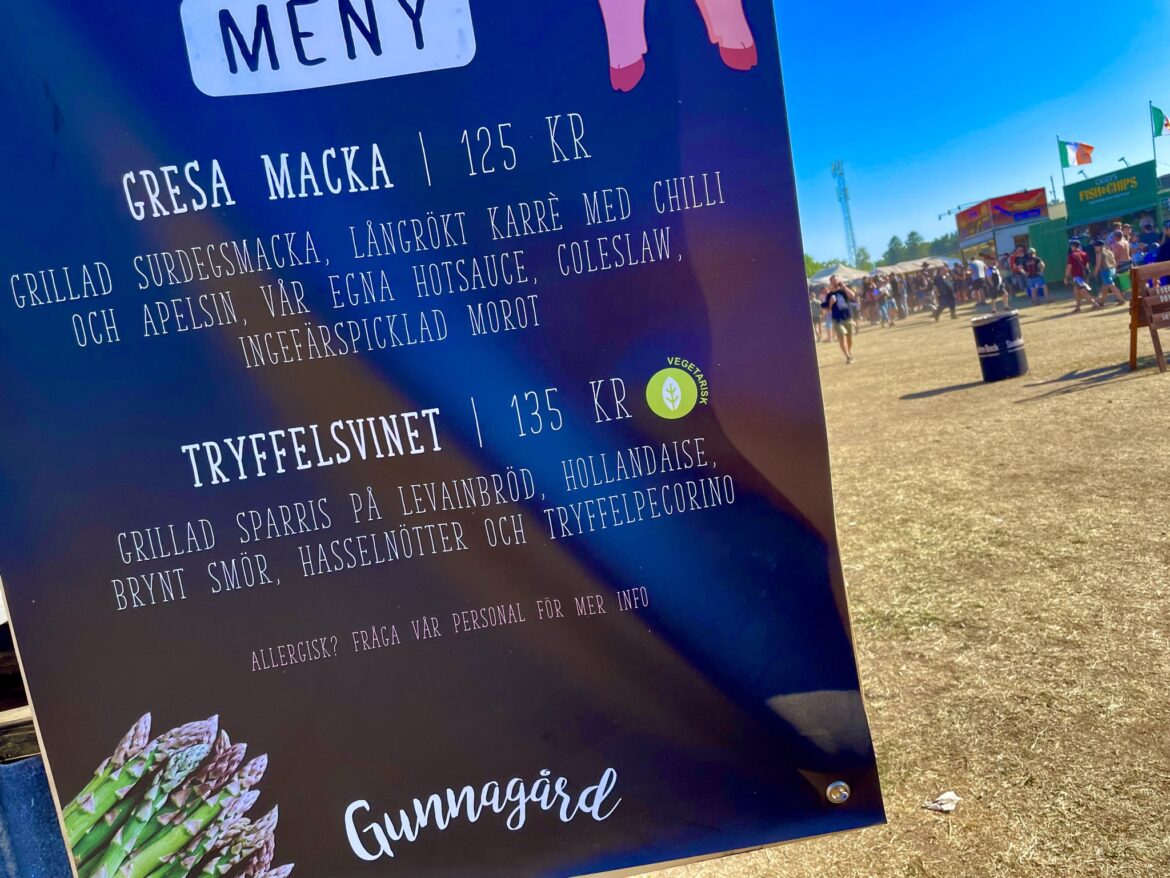 Fredagsmys: Damm och hipsterfestivalmat på Sweden Rock – Cornucopia?